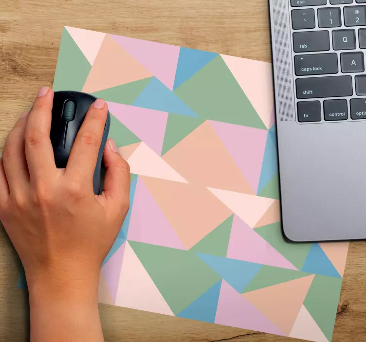 Geometric Color Patchwork mouse pad patterns