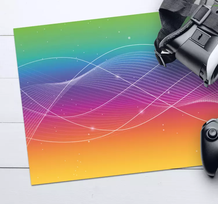Rainbow Colours gaming vinyl mouse pad - TenStickers