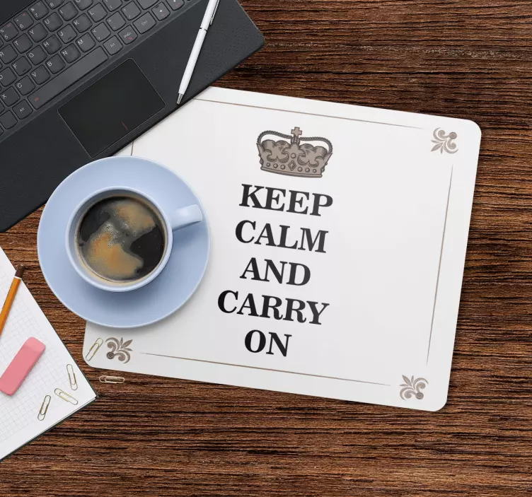 "Stay Calm personalised mouse mat - TenStickers