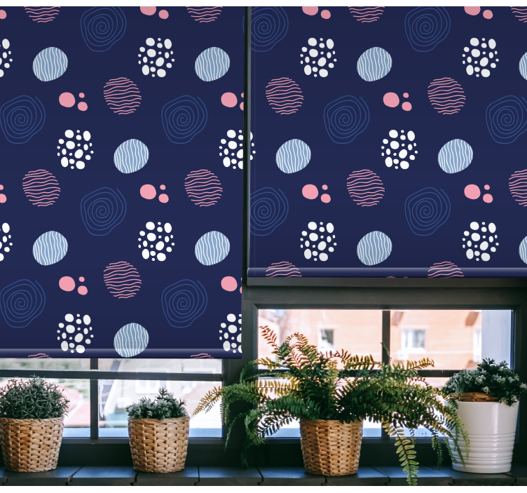 Abstract Circle Patterns pattern roller blind