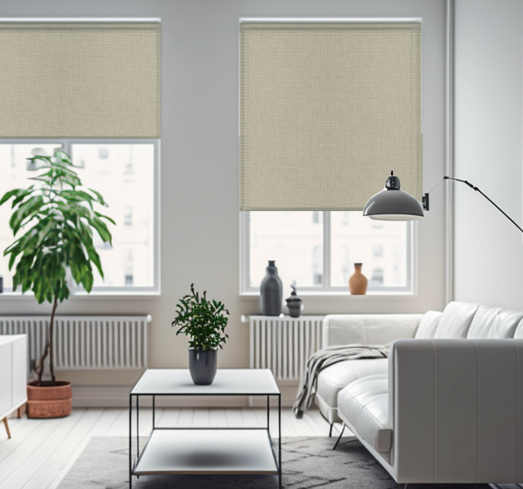 Beige Fabric Design Living Room Blind - TenStickers