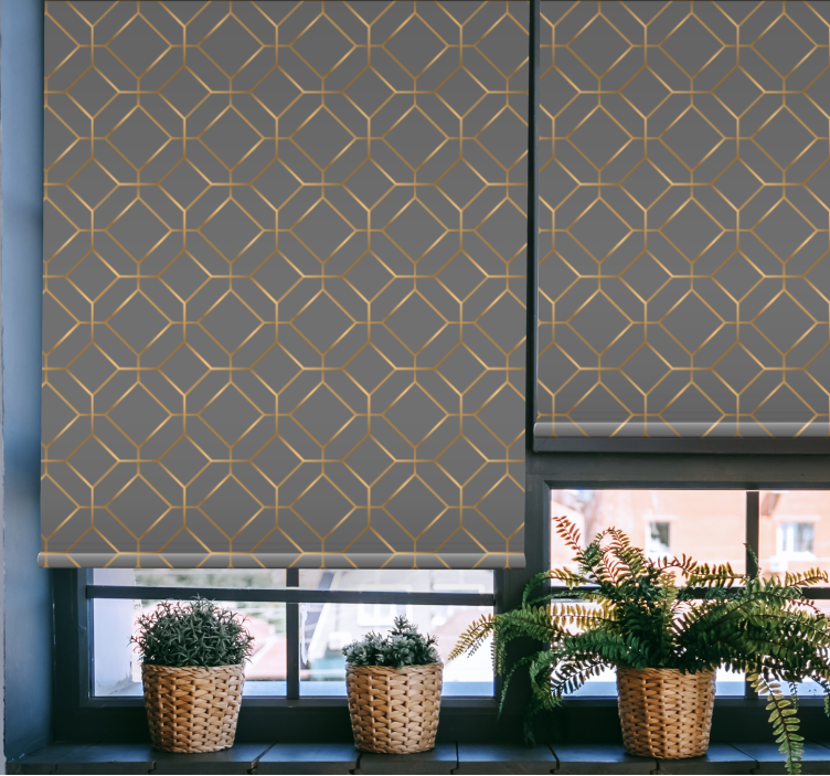 Geometric Patterned Design pattern roller blind