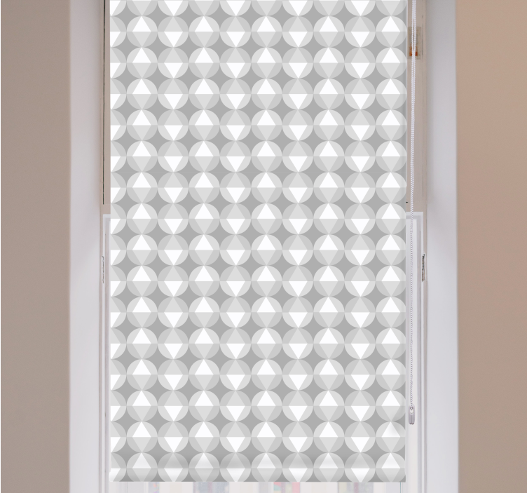 Geometric Silver Patterns pattern roller blind