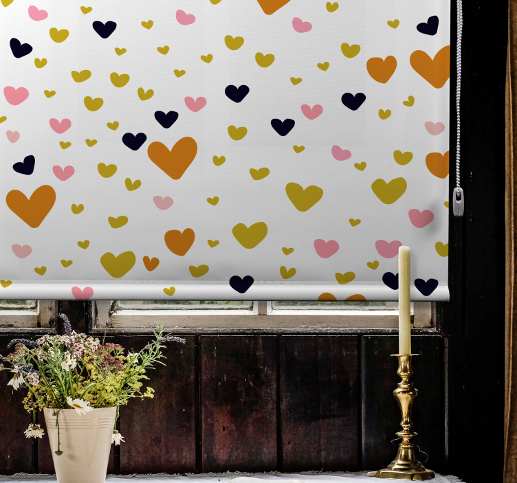 Heart Patterned Shade romantic blind