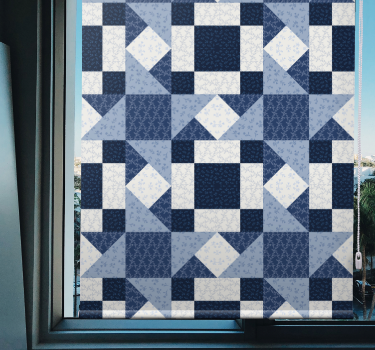 Patchwork Geometric Patterns pattern roller blind