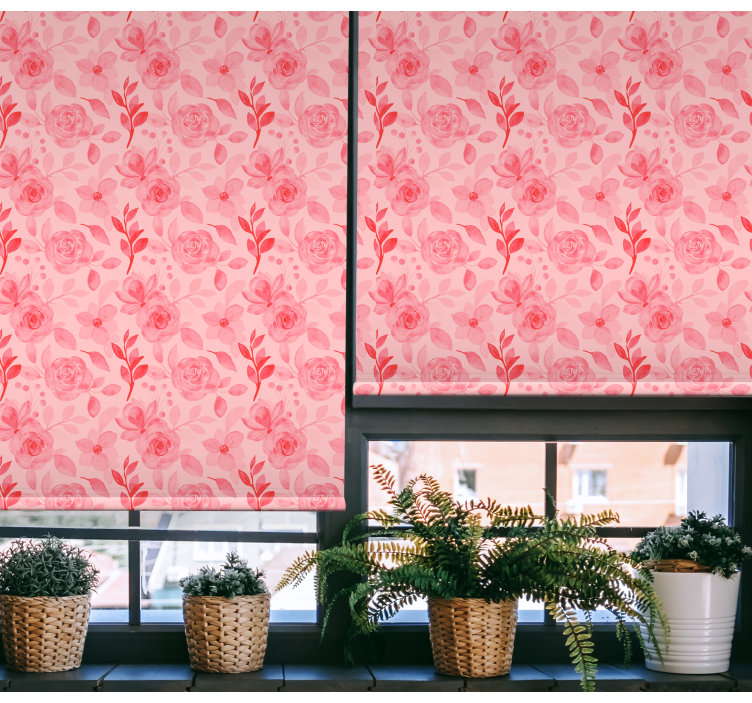 Romantic Rose Pattern floral blind