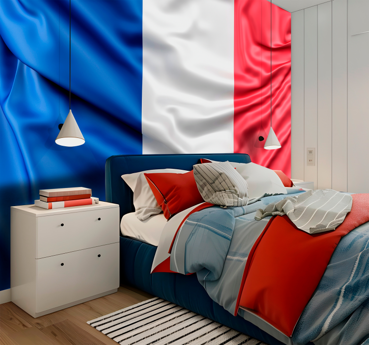 french flag wall mural