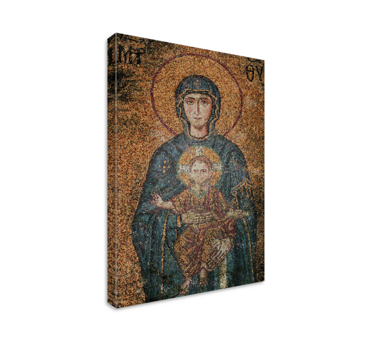 Mosaic Iconography people canvas