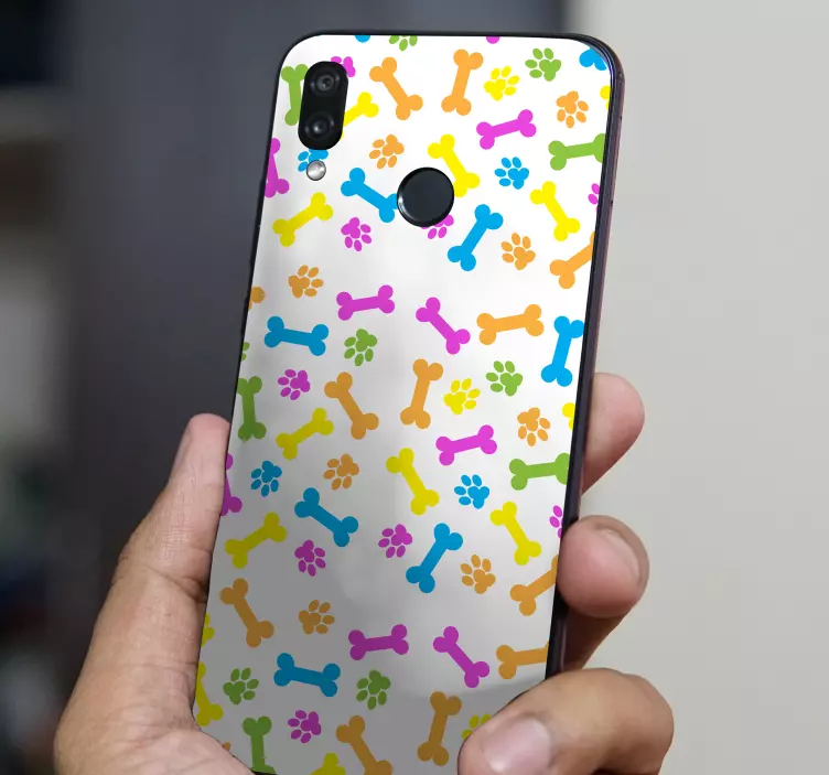 Colorful Dog Patterns huawei sticker