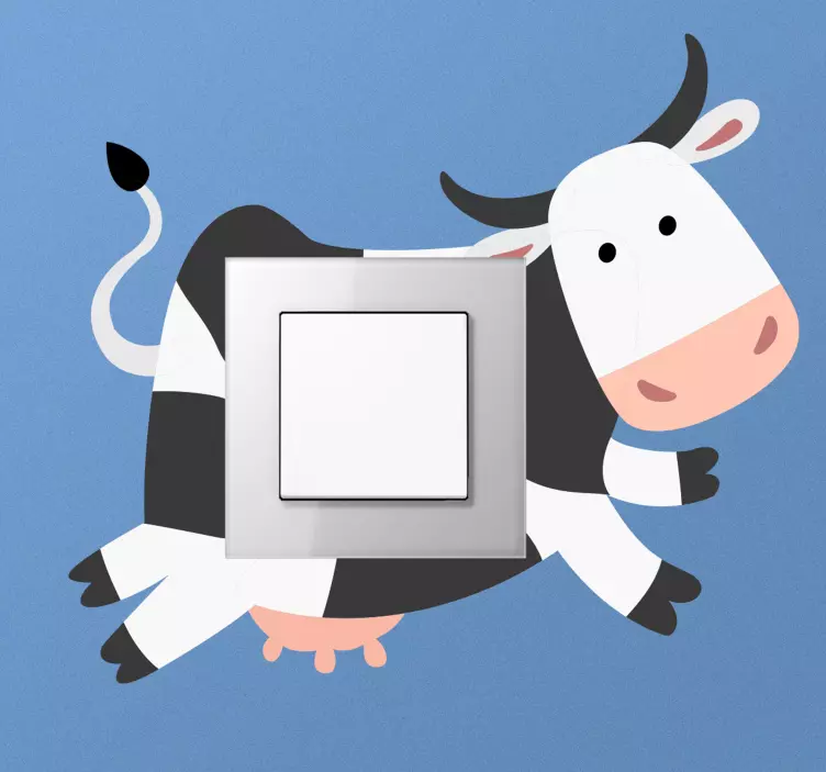 Cow Power Theme light switch sticker