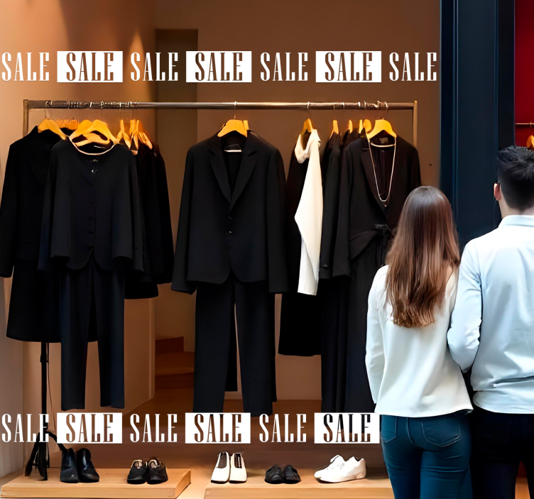 Horitzontal banner sales sticker