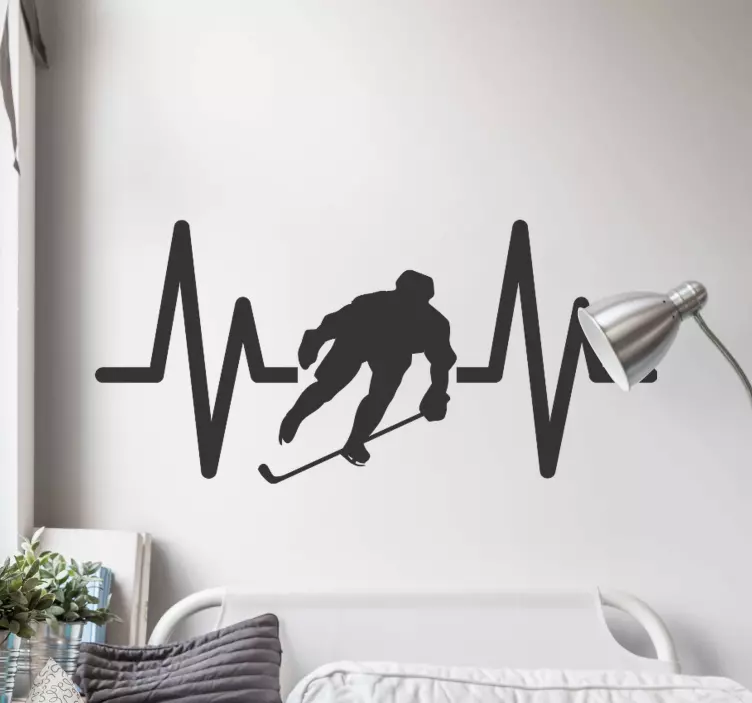 Ice Hockey Pulse sports wall sticker