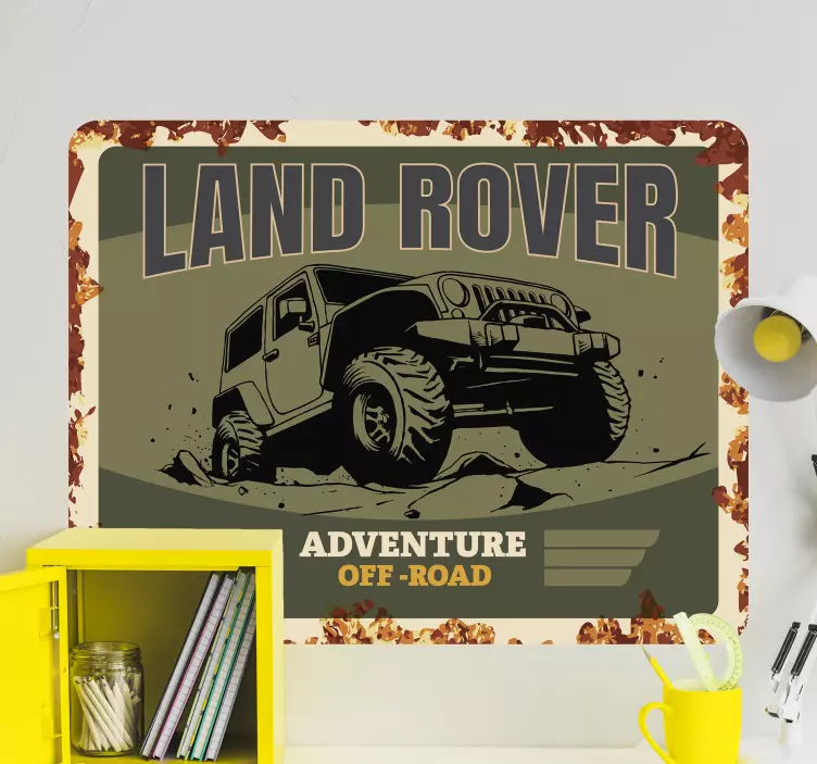 Land rover car decal - TenStickers