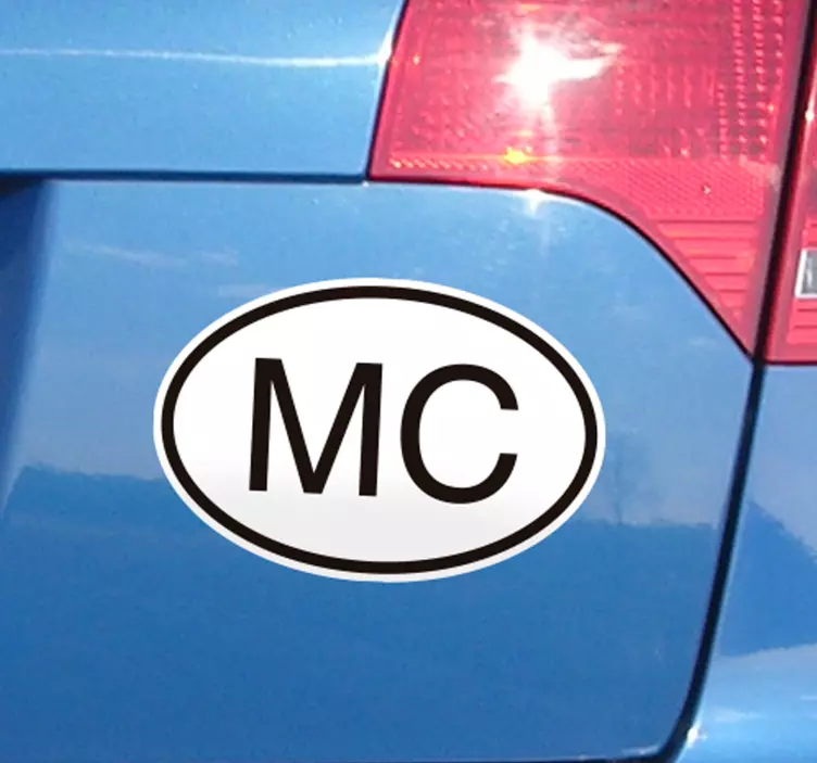 Monaco Car Decal - TenStickers