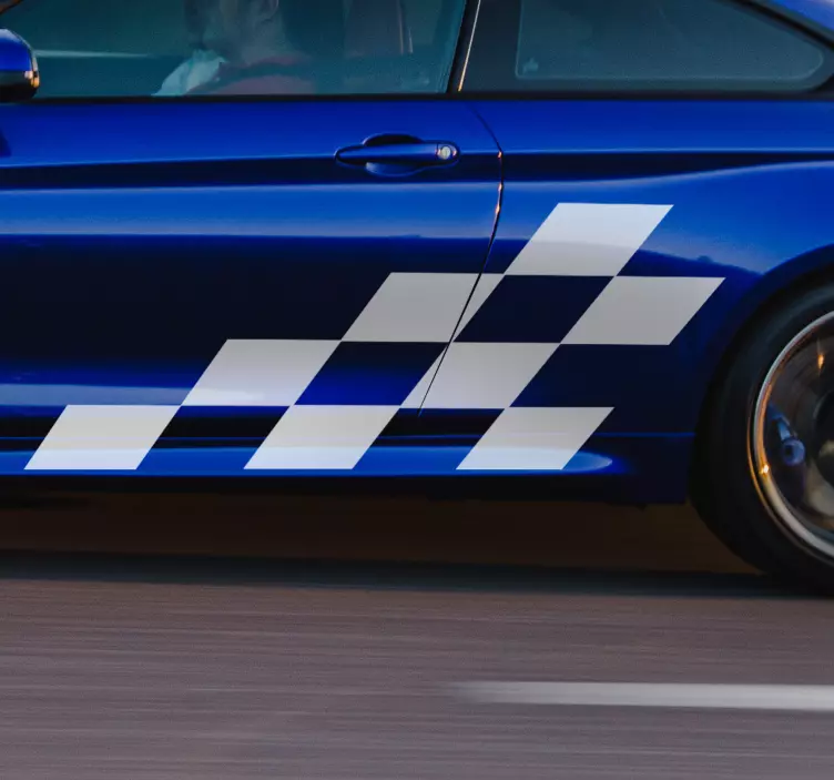 Racing picture Car Decal - TenStickers