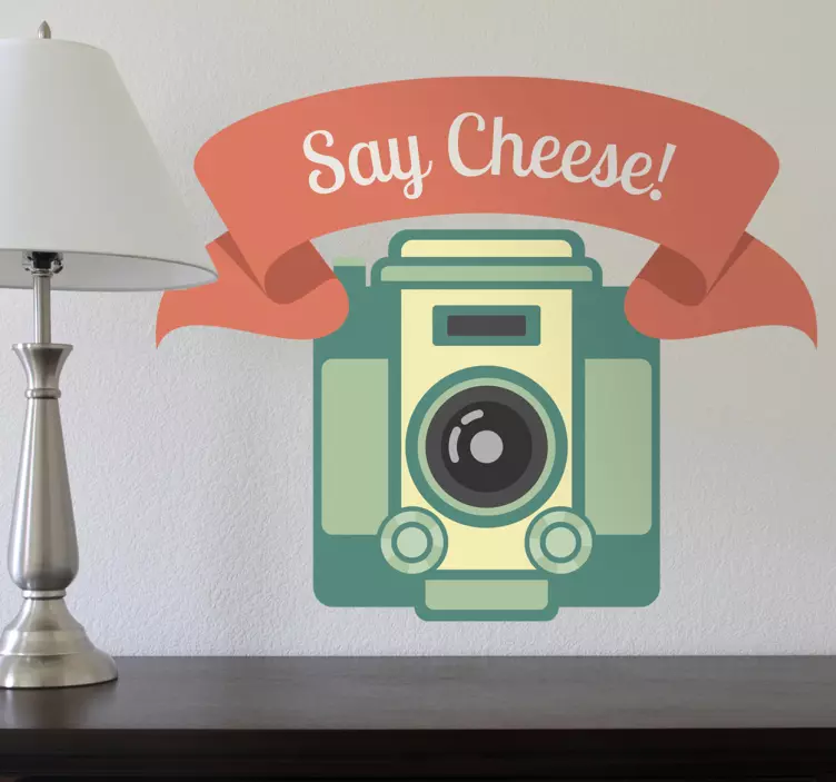Say Cheese Wall Sticker - TenStickers