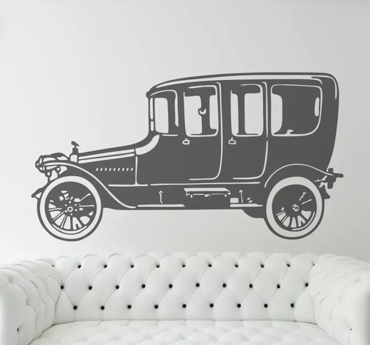 Vintage Car Sticker - TenStickers