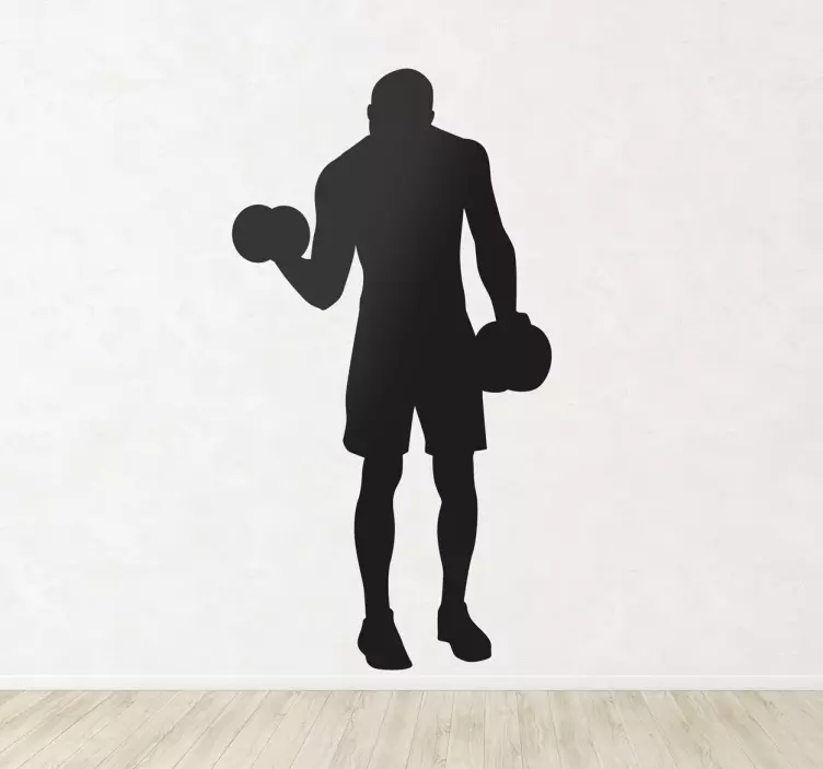 Weight Lifting Wall Sticker - TenStickers