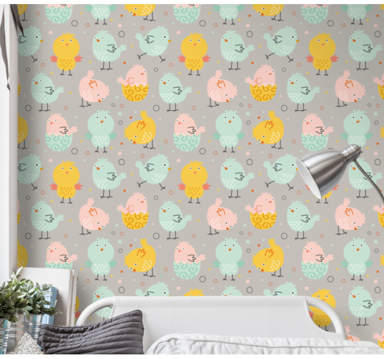 Chirpy Bird Pattern cute animal wallpaper