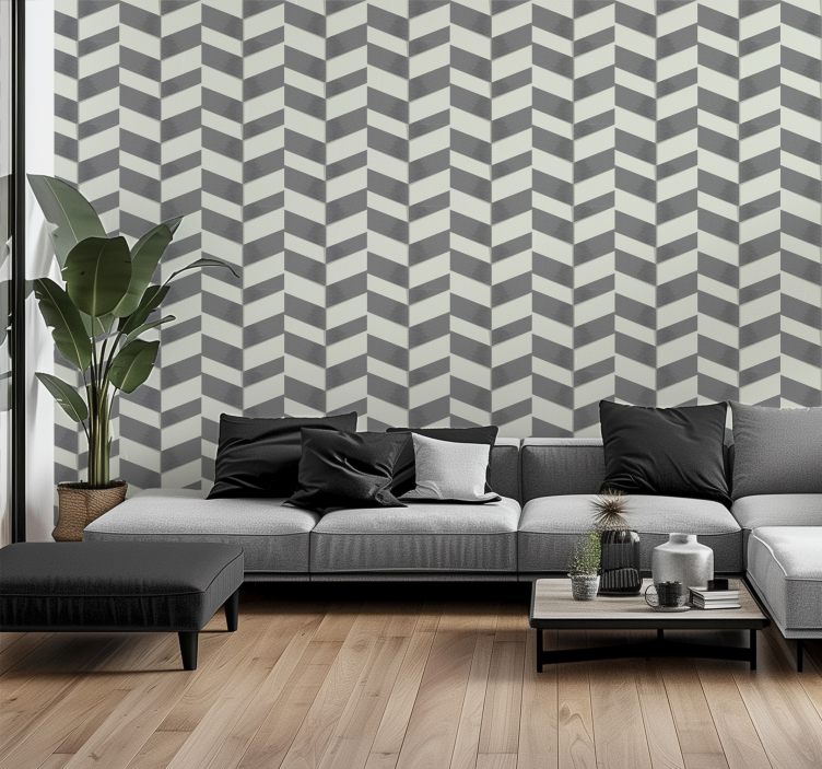 Grey Chevron geometric wallpaper