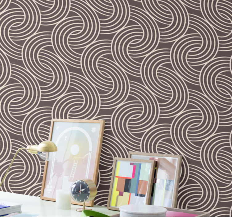 Spiral Line Pattern wallpaper geometric