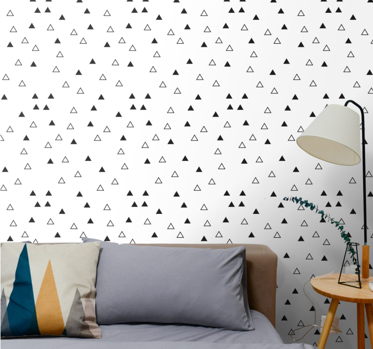 Triangle Monochrome Pattern wallpaper geometric