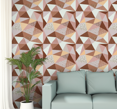 Triangle Pattern Wallpapers - TenStickers